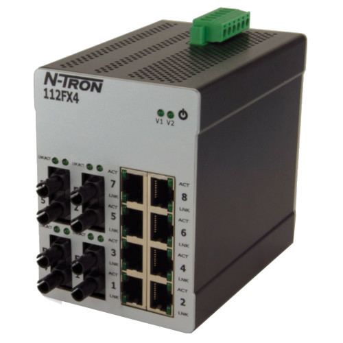 N-Tron 112FXE4 Series Unmanaged Singlemode Ethernet Switch - 12 Port ...